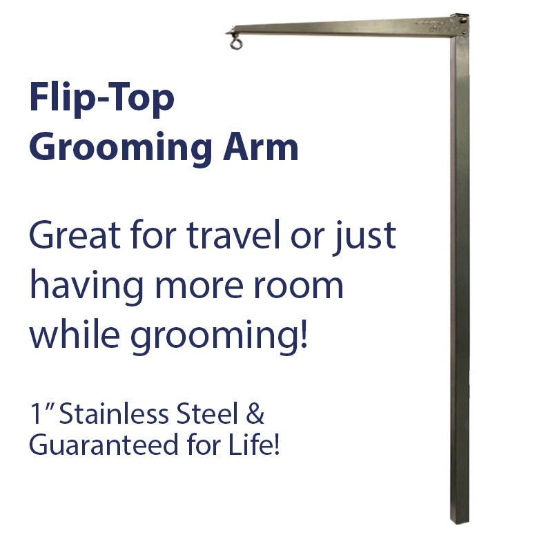 Groomers Helper® 1″ Flip-Top Stainless Steel Heavy Duty Grooming Arm ...